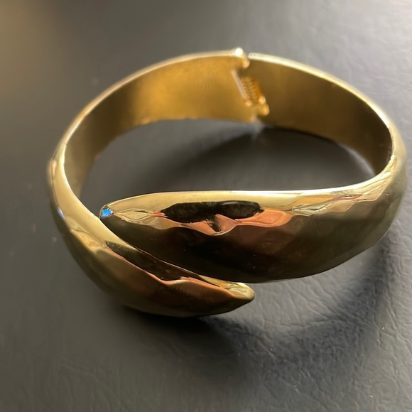 Jewelry | Gold Tone Snake Head Shaped Bangle | Poshmark